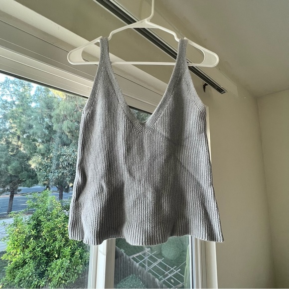 Brandy Melville | Tops | 32 Brandy Melville Blue Knit Tank | Poshmark